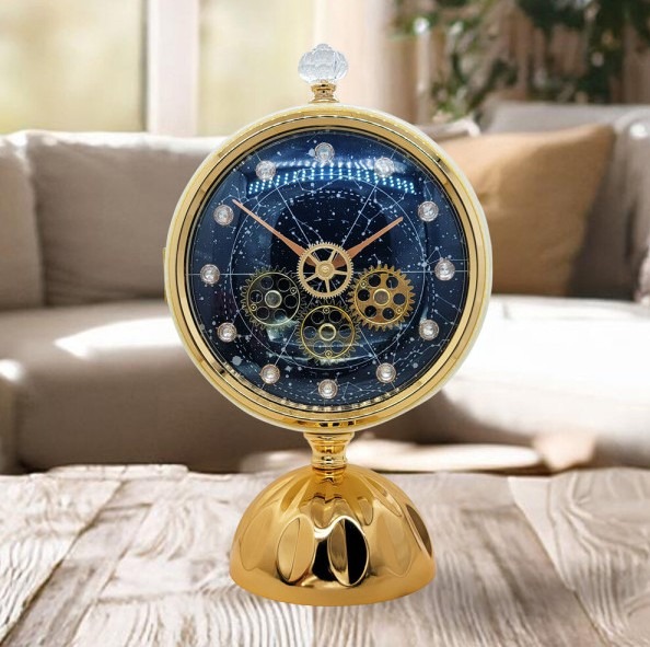Luxury Astro‑Vibe Table Clock - NIC HOME DECOR